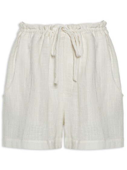 SHORT COTTON RUSTIC OFFWHITE